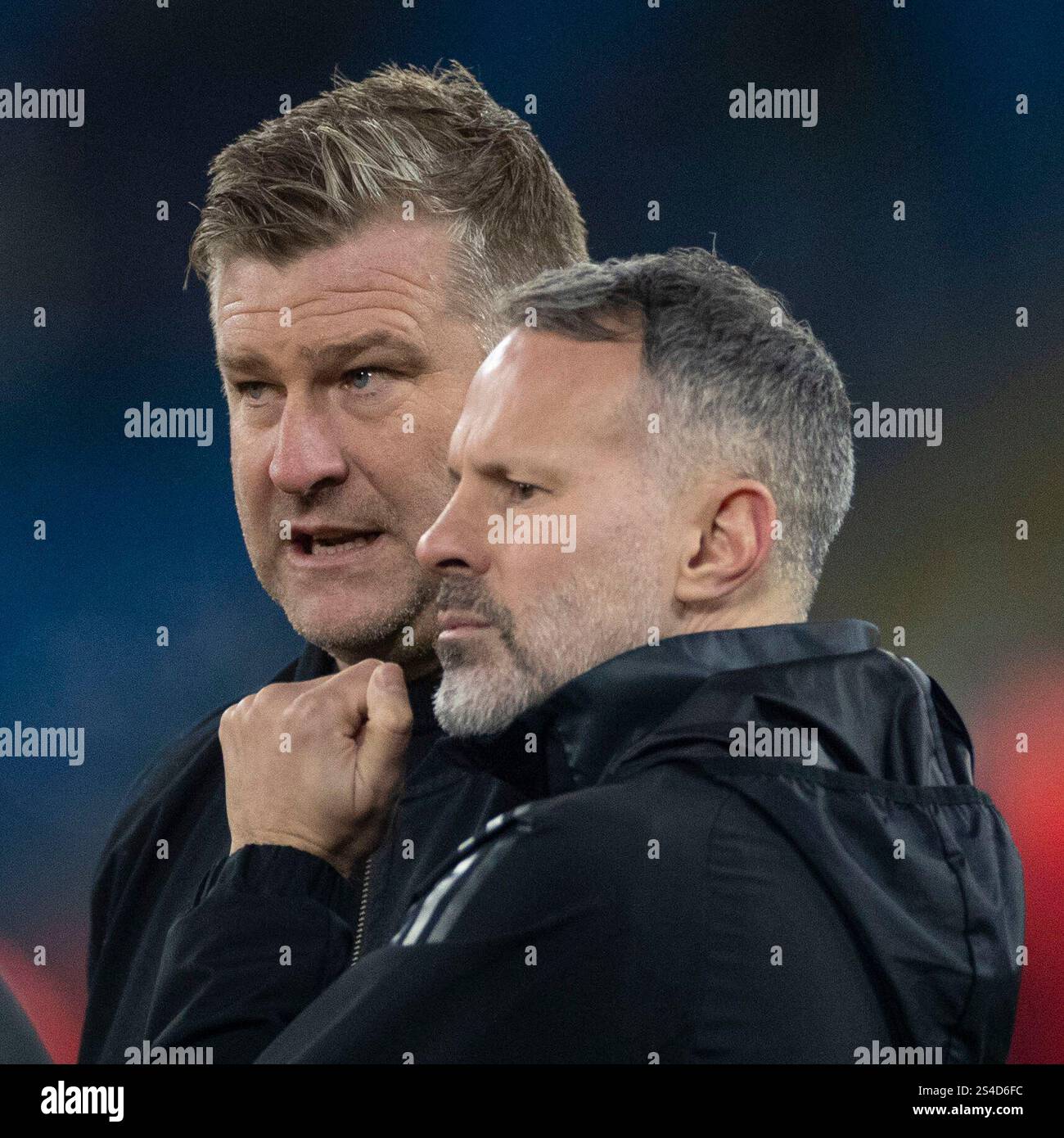 Etihad Stadium, Manchester on Saturday 11th January 2025. Ryan Giggs ...