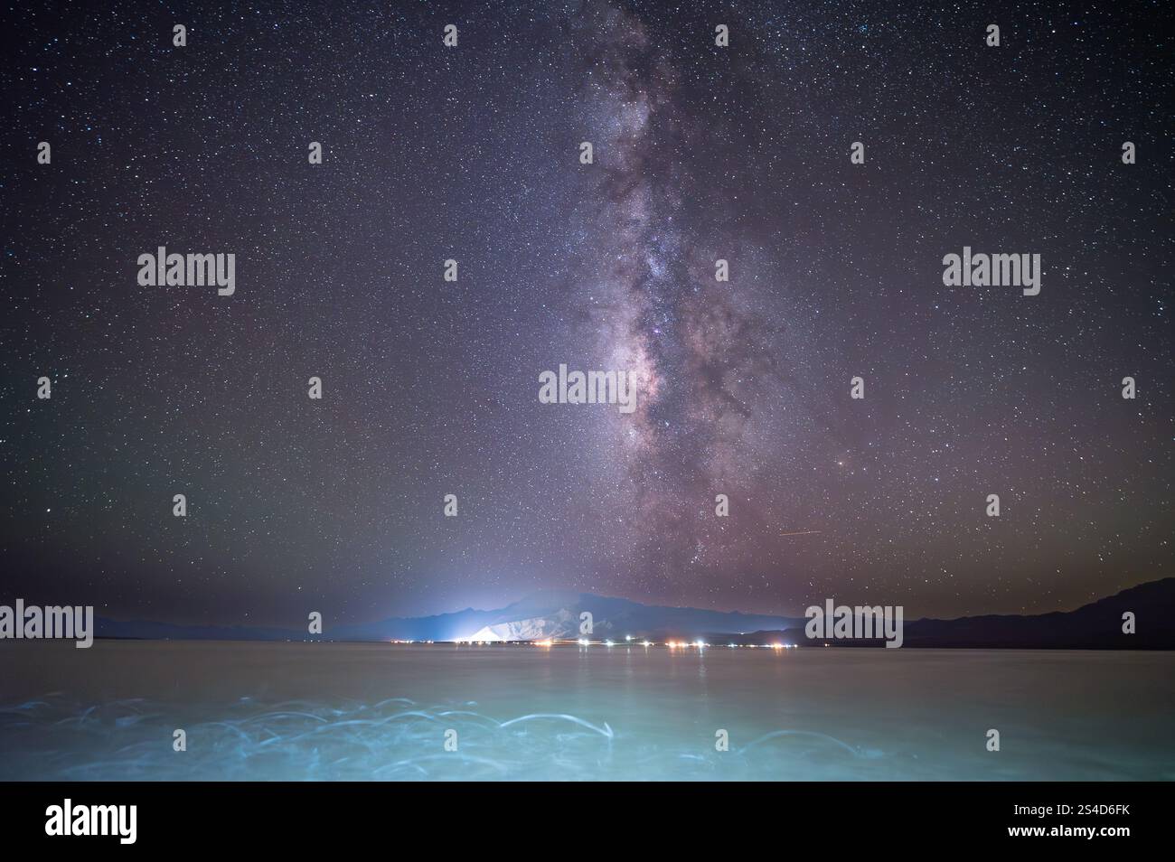 Bahia De Los Angeles, Baja California, Nightscape, Milky Way Over Sea ...