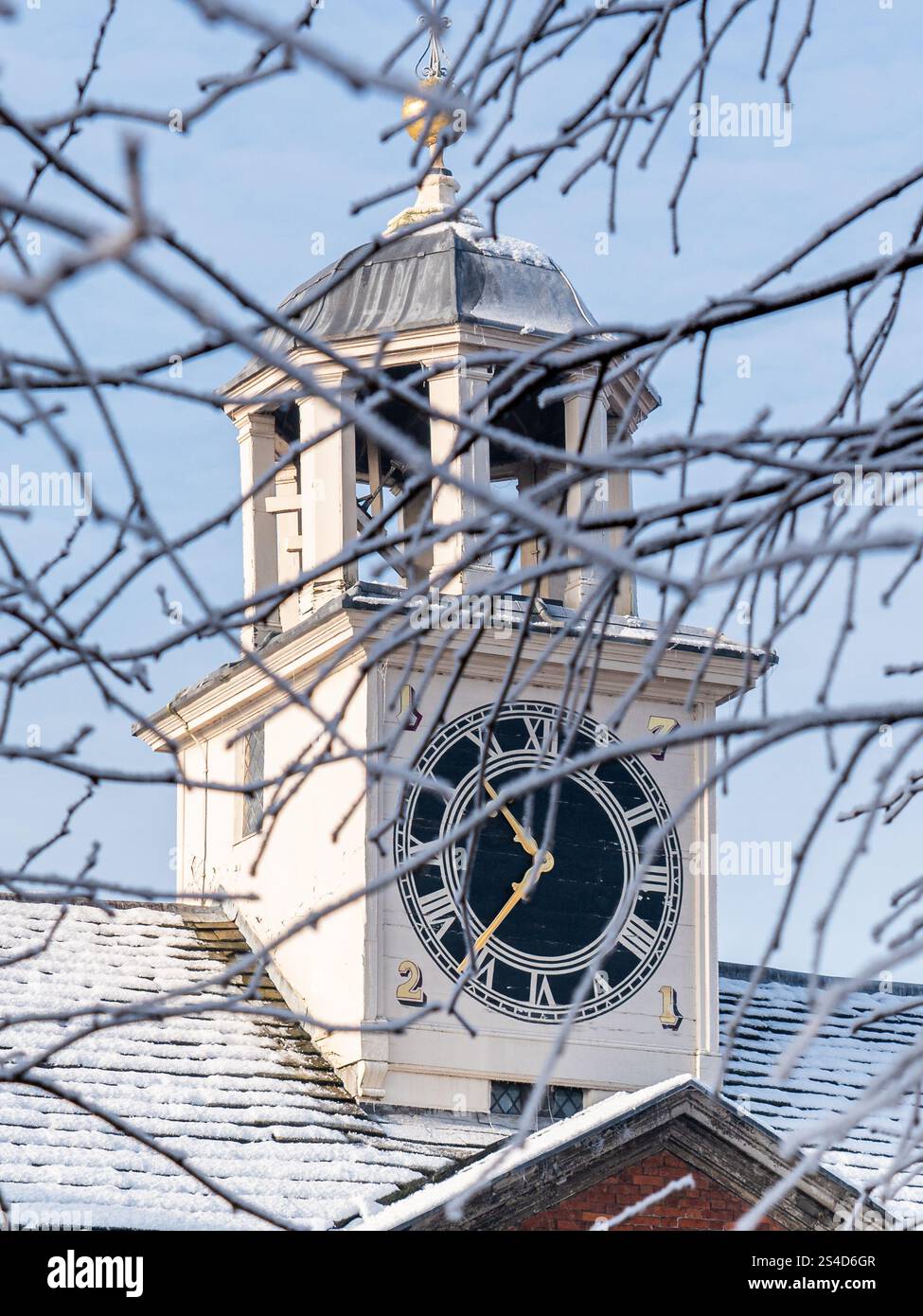 The Stables clock tower at National Trust Dunham Massey Stock Photo - Alamy