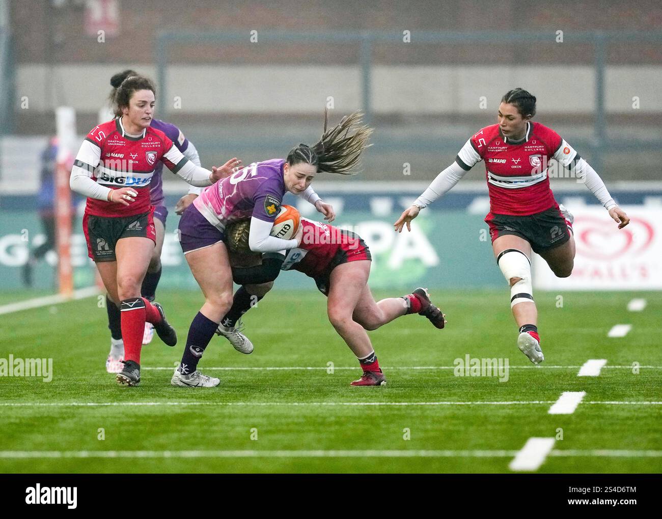 Gloucester,UK, 11 Jan 2025 Fran Goldthorp of Loughborough Lightning (C ...