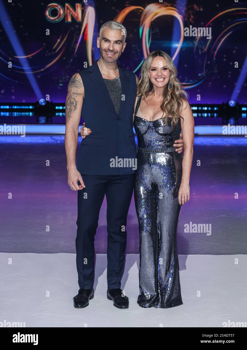 Eric Radford and Charlie Brooks seen during a photocall for "Dancing on ...