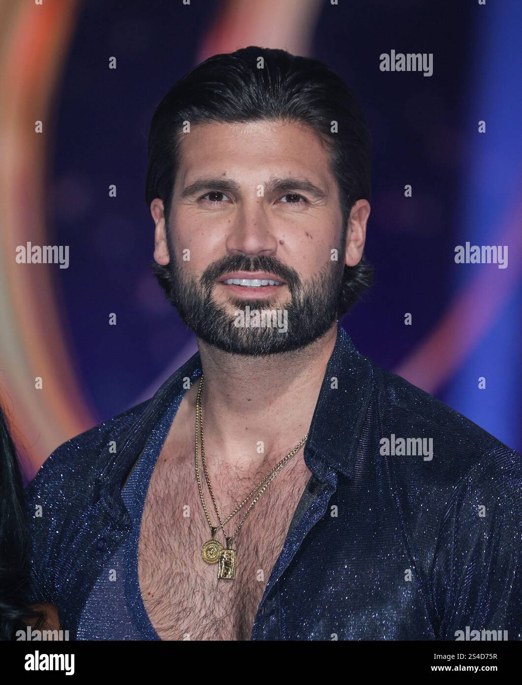 Dan Edgar seen during a photocall for "Dancing on Ice" 2025 at ITV ...