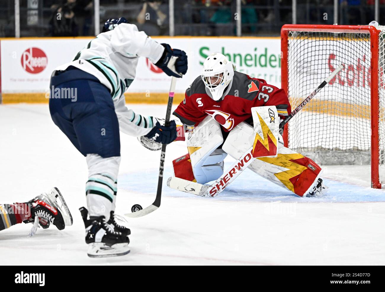 Ottawa, Canada. 11th Jan, 2025. Ottawa Charge goaltender Gwyneth ...
