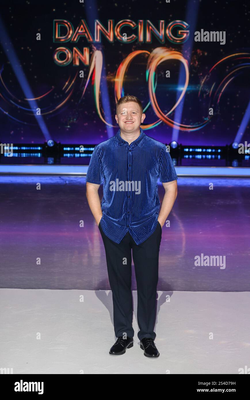 Sam Aston seen during a photocall for "Dancing on Ice" 2025 at ITV ...