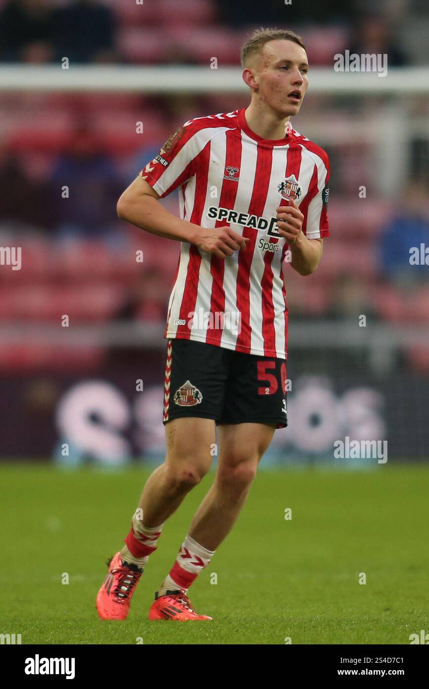 Stadium Of Light, Sunderland on Saturday 11th January 2025. Sunderland ...