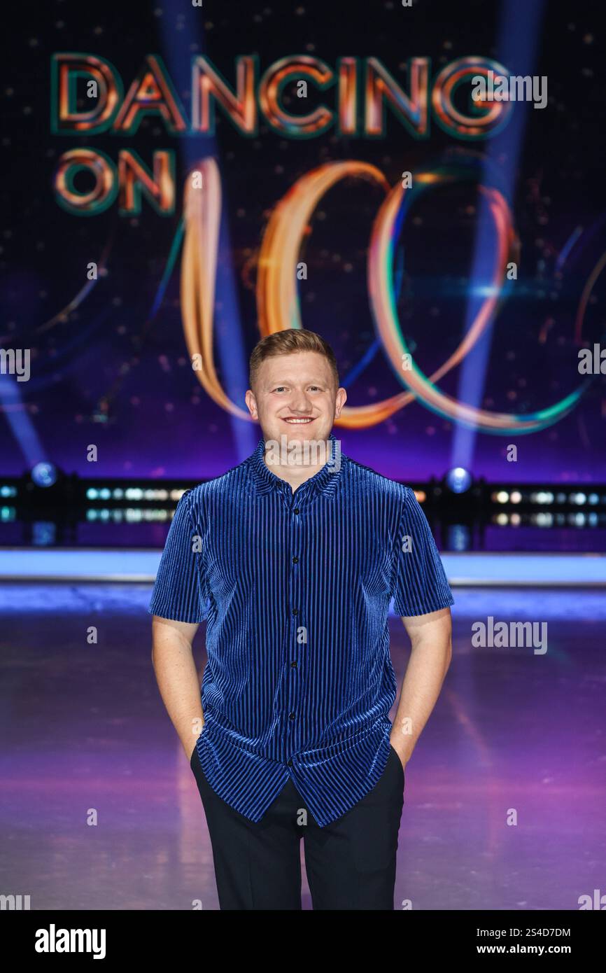 Sam Aston seen during a photocall for "Dancing on Ice" 2025 at ITV ...