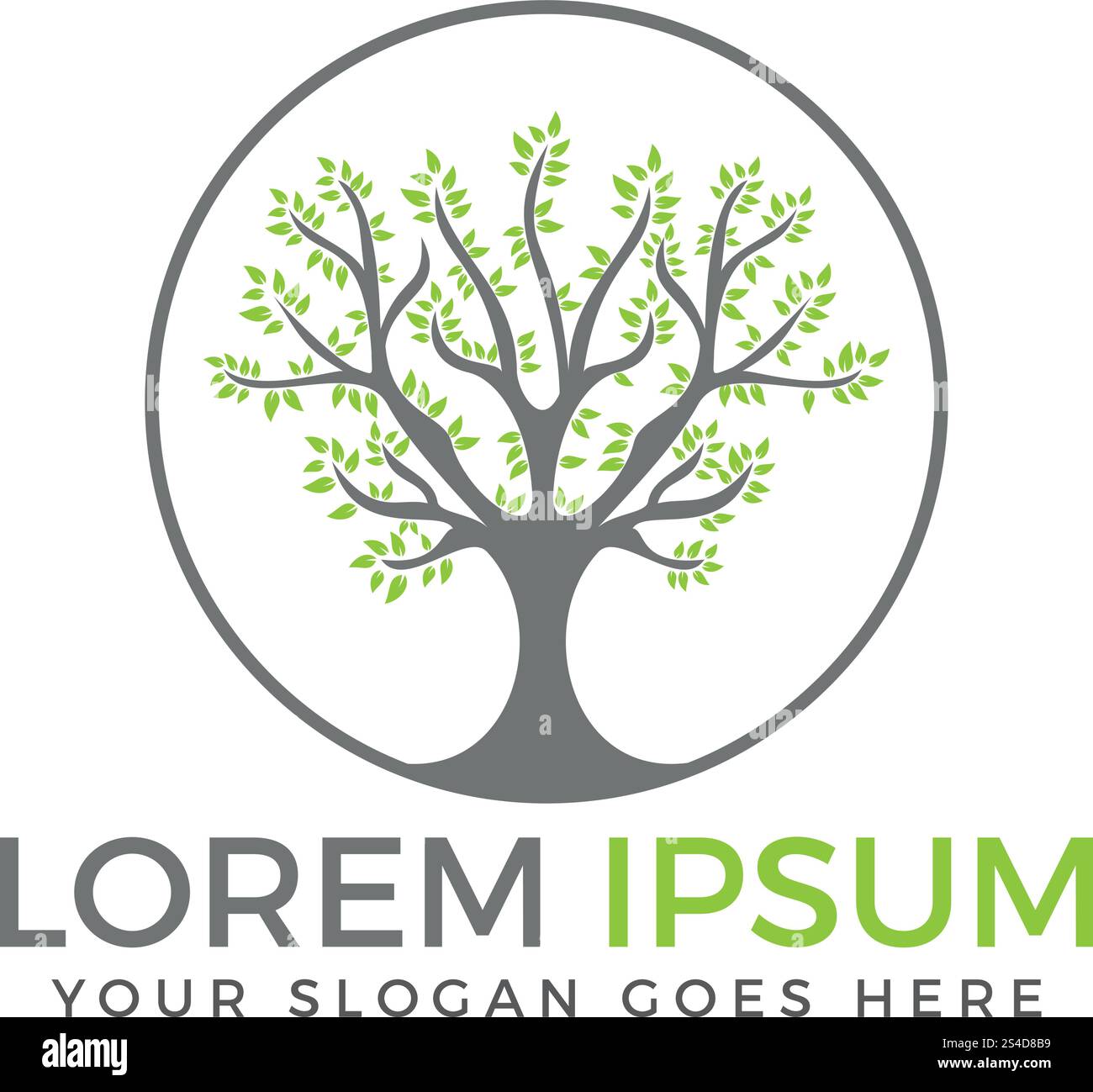 Tree vector logo design Stock Vector Image & Art - Alamy