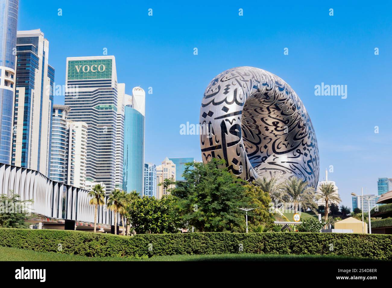 Dubai, UAE - December 9, 2024: Panoramic view of Museum of Future and ...