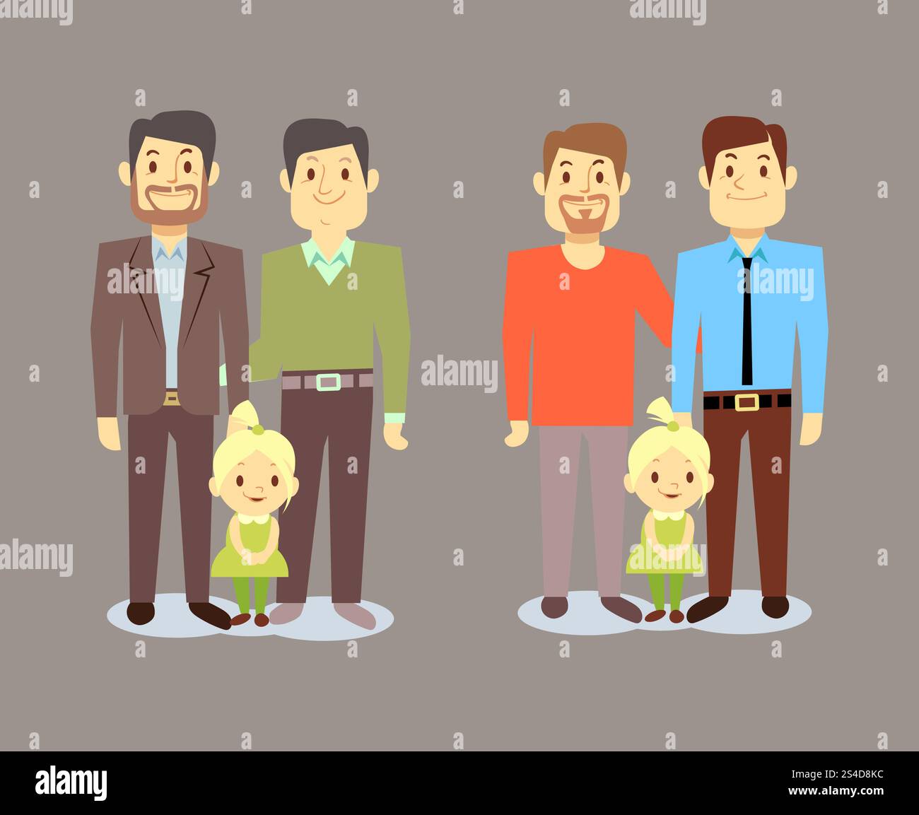 Happy gay LGBT men families with children. Gay family with child ...