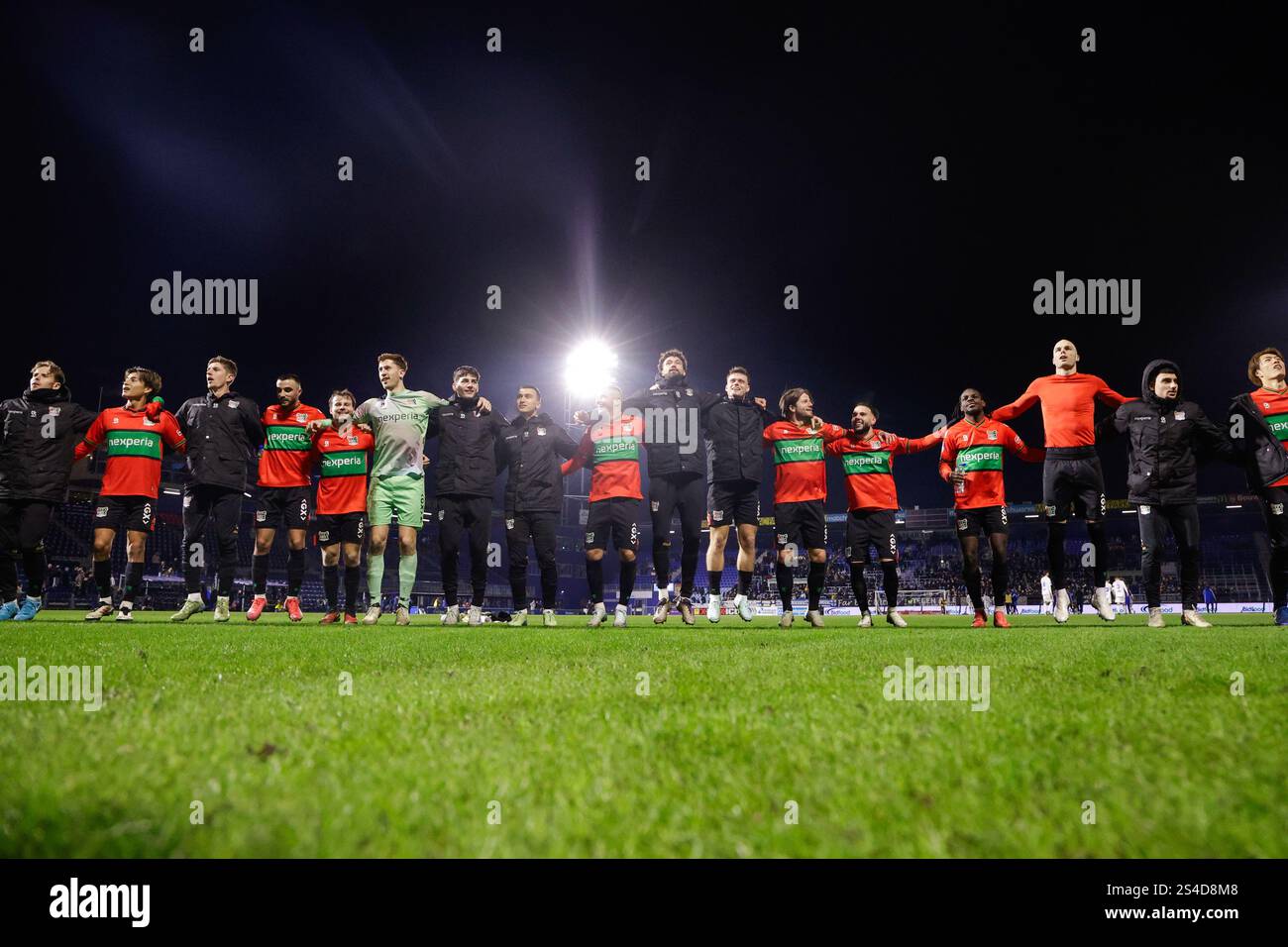 ZWOLLE, NETHERLANDS - JANUARY 11: Kodai Sano of NEC, Mees Hoedemakers ...