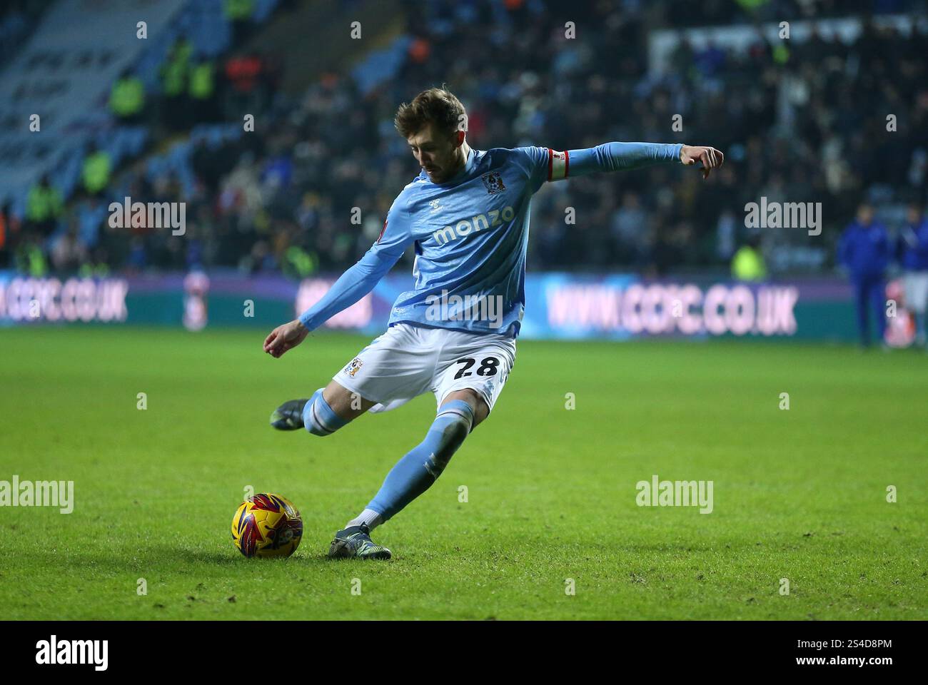 Coventry City's Josh Eccles takes a pejnalty in the shoot-out following ...