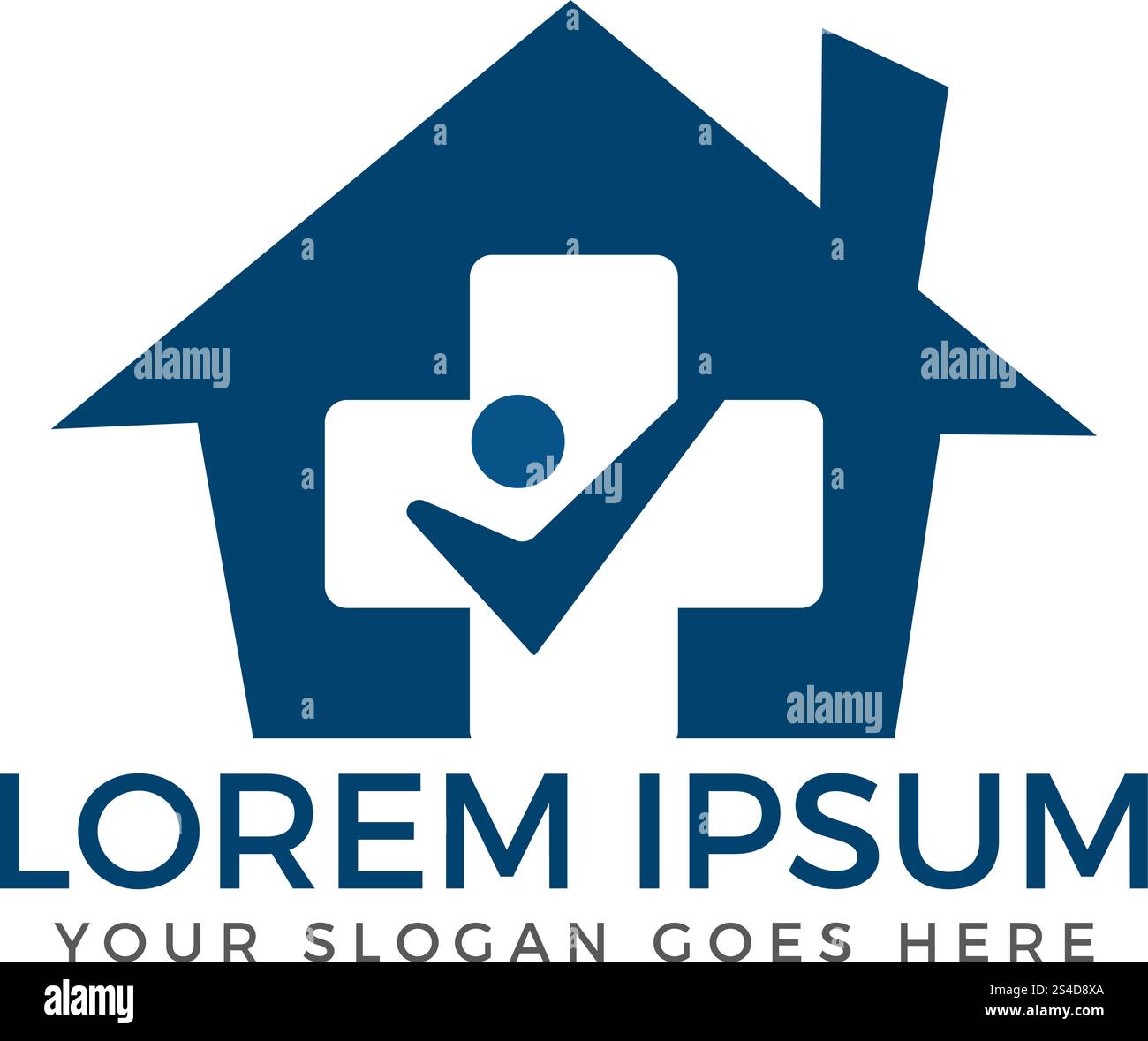 Home Medical logo design. Nursing Home logo Stock Vector Image & Art ...