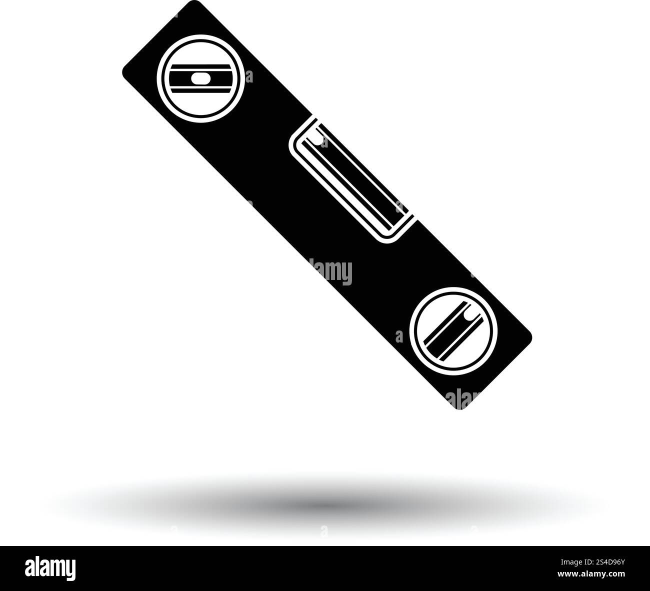 Icon of construction level . White background with shadow design ...