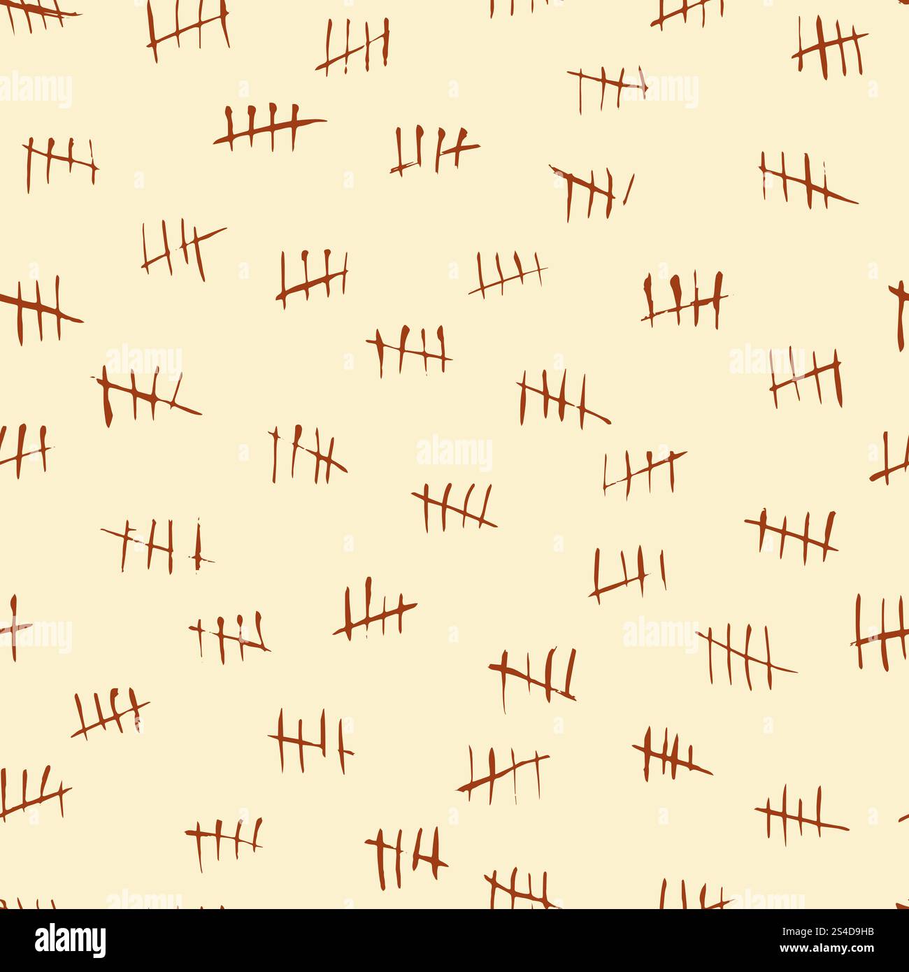 Tally scratch counting marks, waiting numbers vector seamless pattern ...