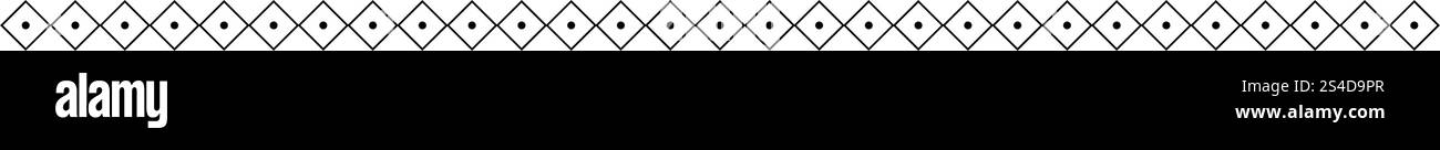 Border icon, rhombus shape divider horizontal line vector for ...