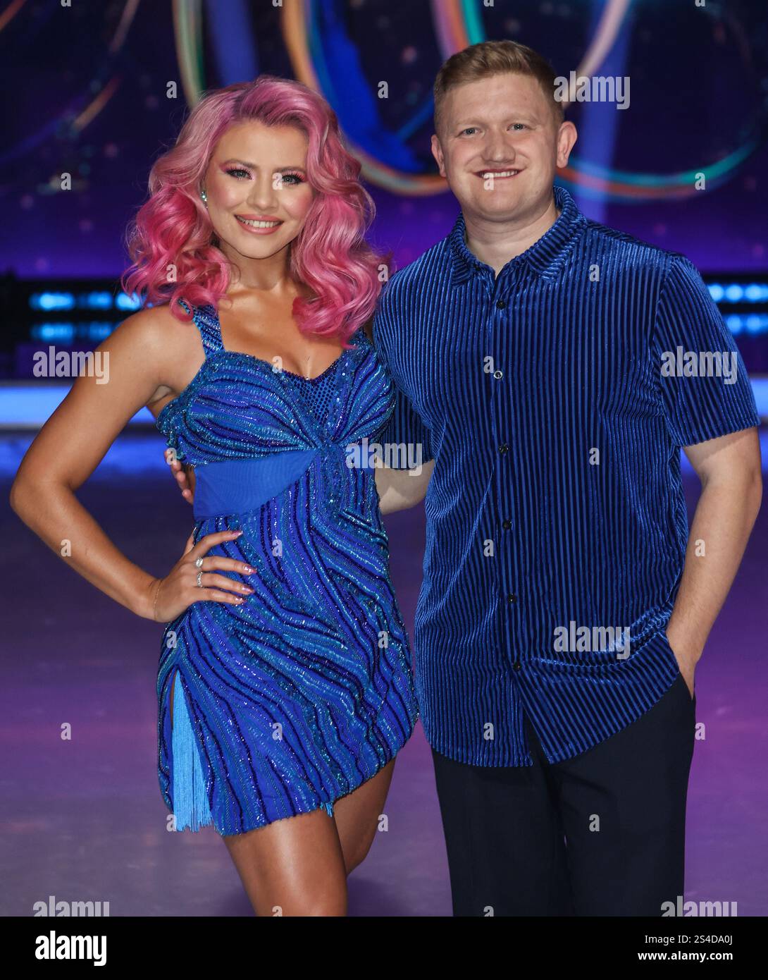 London, UK. 08th Jan, 2025. Molly Beth Lanaghan and Sam Aston seen ...