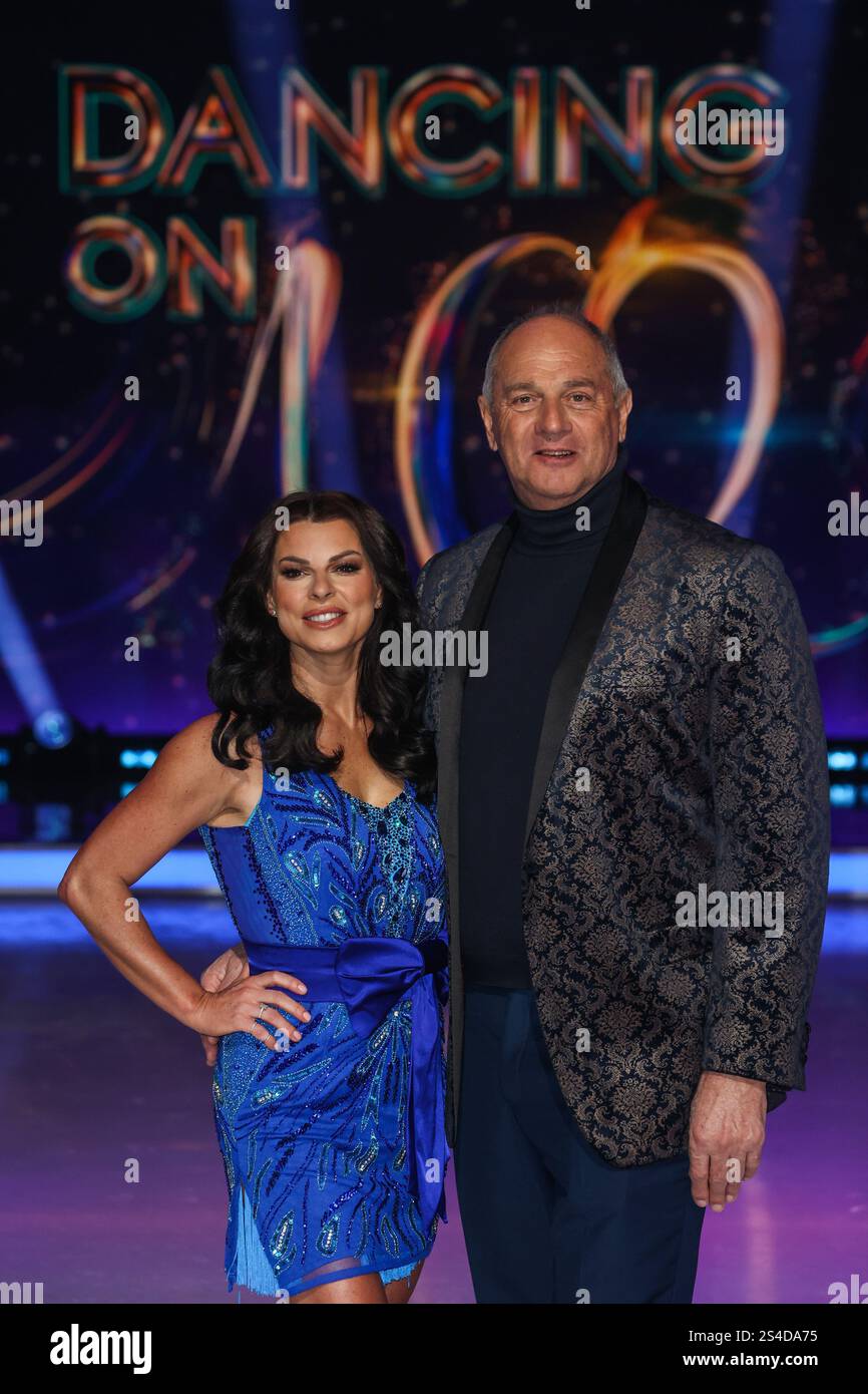 London, UK. 08th Jan, 2025. Vicky Ogden and Sir Steve Redgrave seen ...