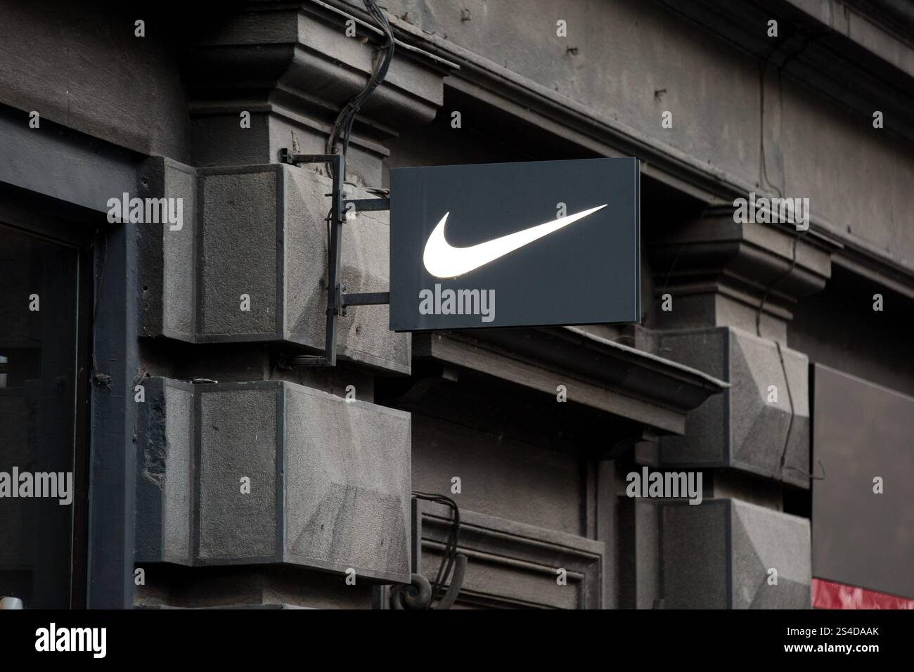 Tbilisi, Georgia. 25th Dec, 2024. Nike logo is seen in front of the ...