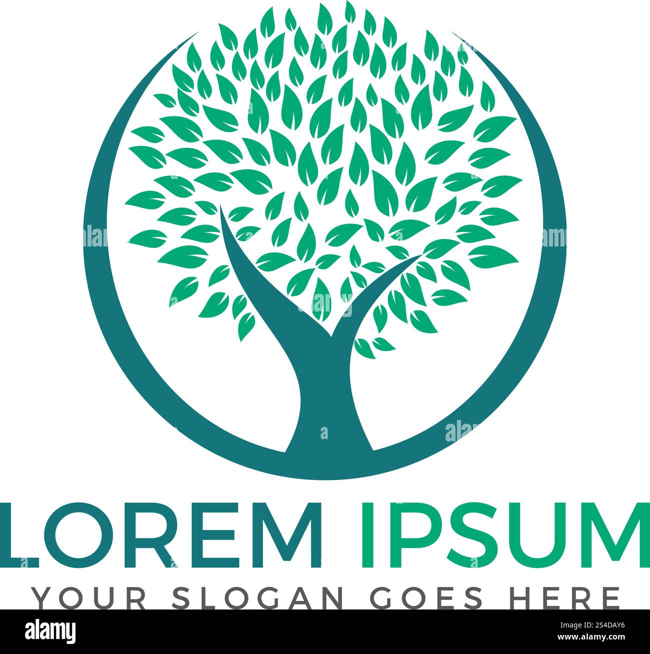 Tree vector logo design Stock Vector Image & Art - Alamy