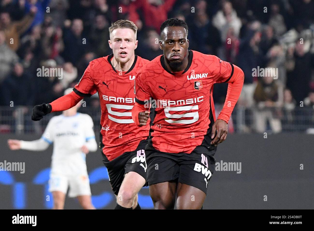 03 Adrien TRUFFERT (srfc) - 09 Arnaud KALIMUENDO (srfc) during the ...