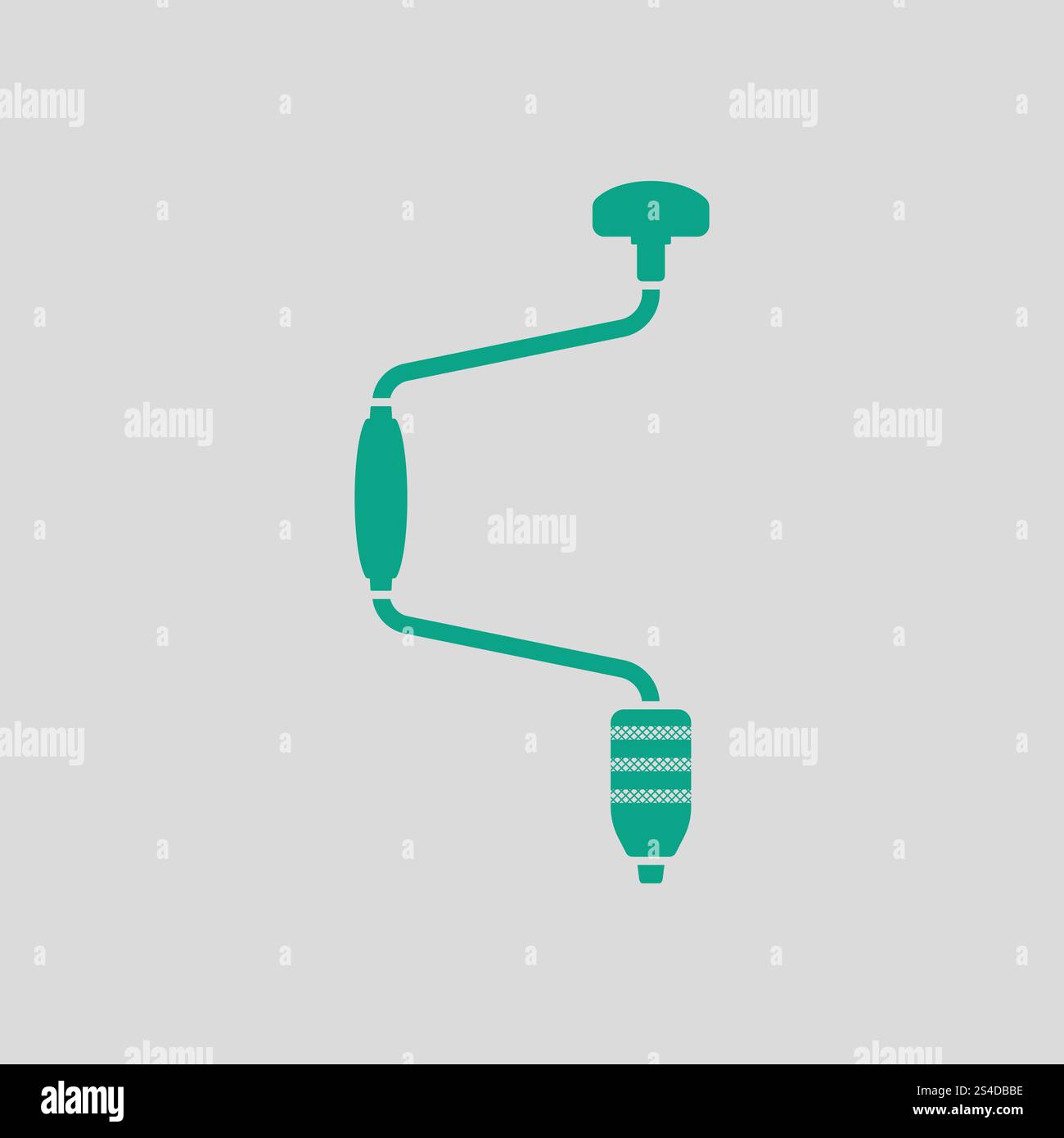 Auger icon. Gray background with green. Vector illustration Stock ...