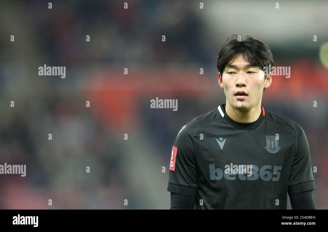 Stadium Of Light, Sunderland on Saturday 11th January 2025. Stoke City ...