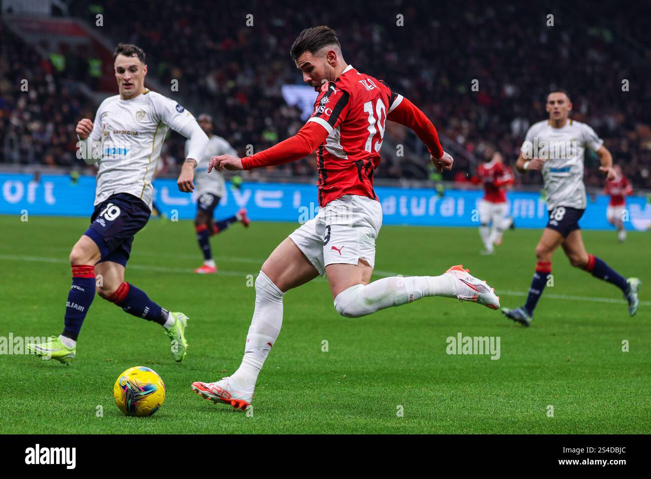 Milan, Italy. 11th Jan, 2025. Theo Hernandez of AC Milan seen in action ...
