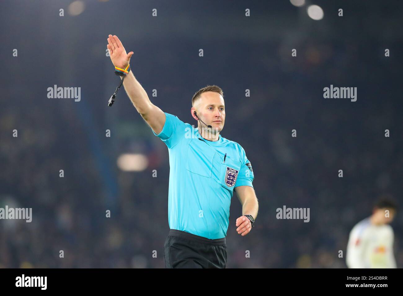 Elland Road Stadium, Leeds, England - 11th January 2025 Referee James ...