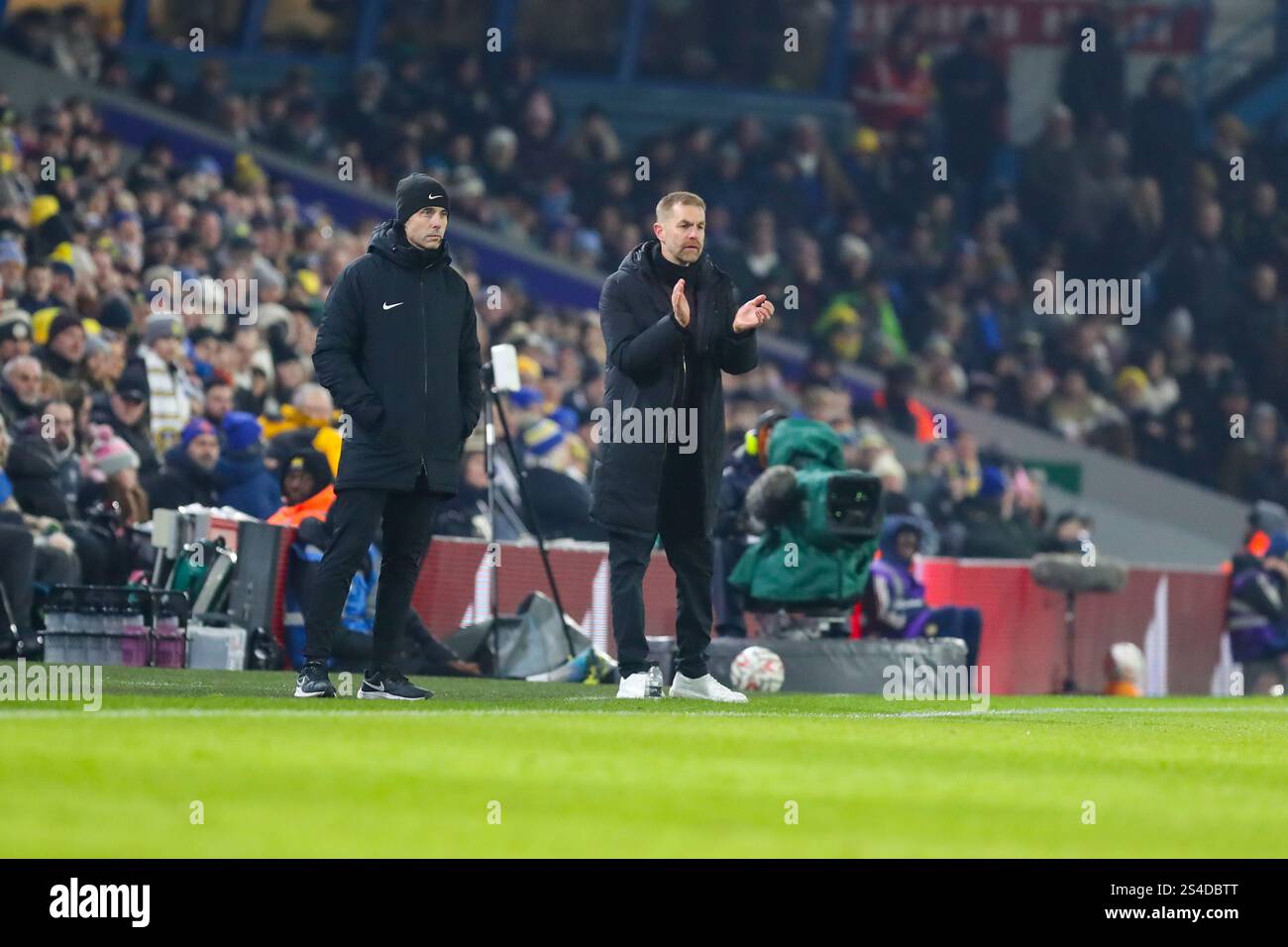 Elland Road Stadium, Leeds, England - 11th January 2025 Simon Weaver ...