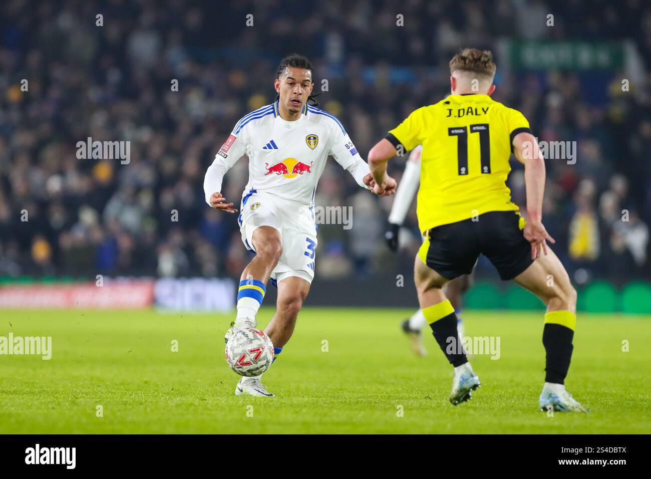 Elland Road Stadium, Leeds, England - 11th January 2025 Isaac Schmidt ...