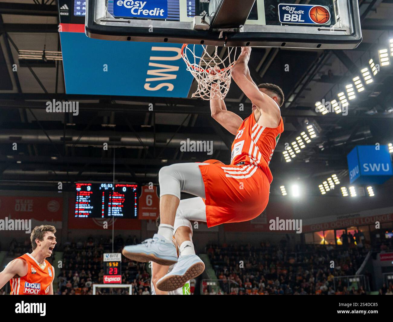 Neu Ulm, Deutschland. 11th Jan, 2025. Isaiah Roby (Ratiopharm Ulm, #15 ...