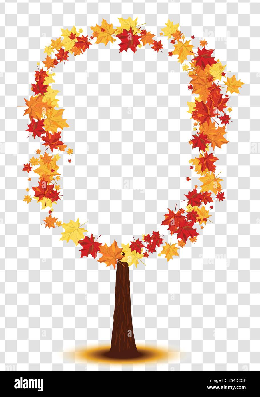 Fall leaves alpha channel Stock Vector Images - Alamy