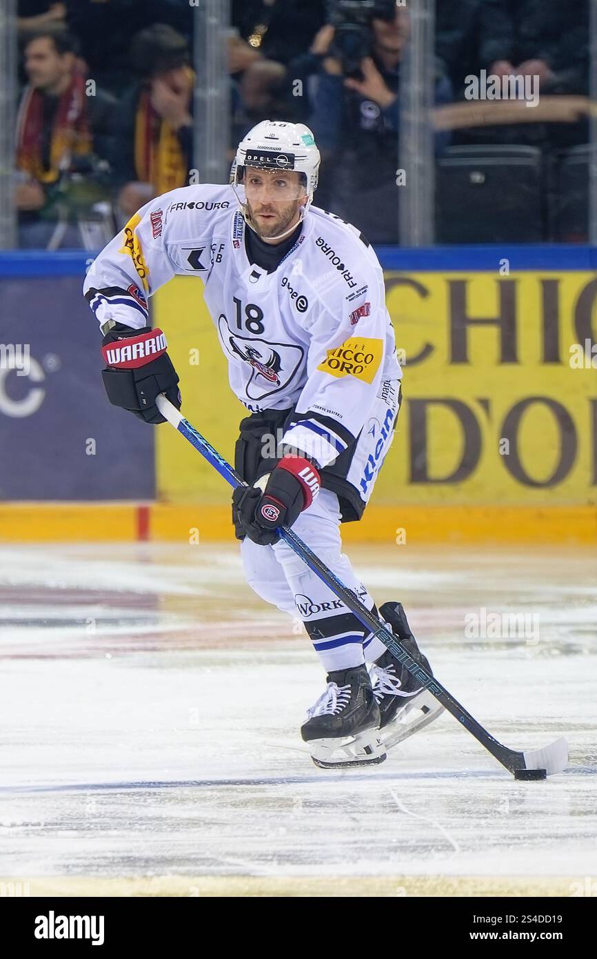Geneva, Switzerland, January 11 2025 : Ryan Gunderson (18 Fribourg ...