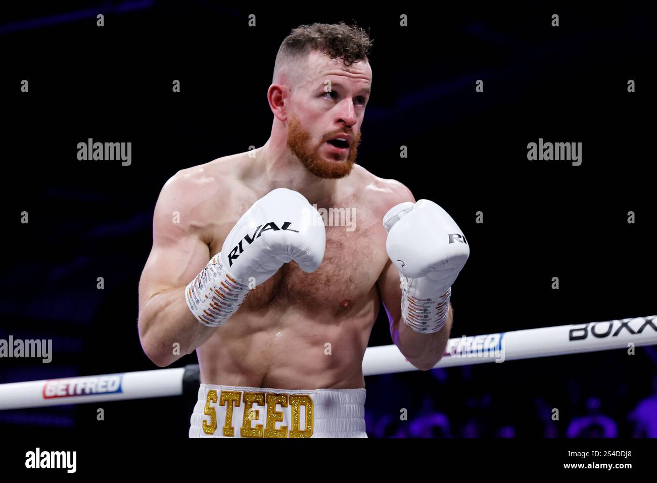 Steed Woodall during the British, Commonwealth & WBA Continental Super ...