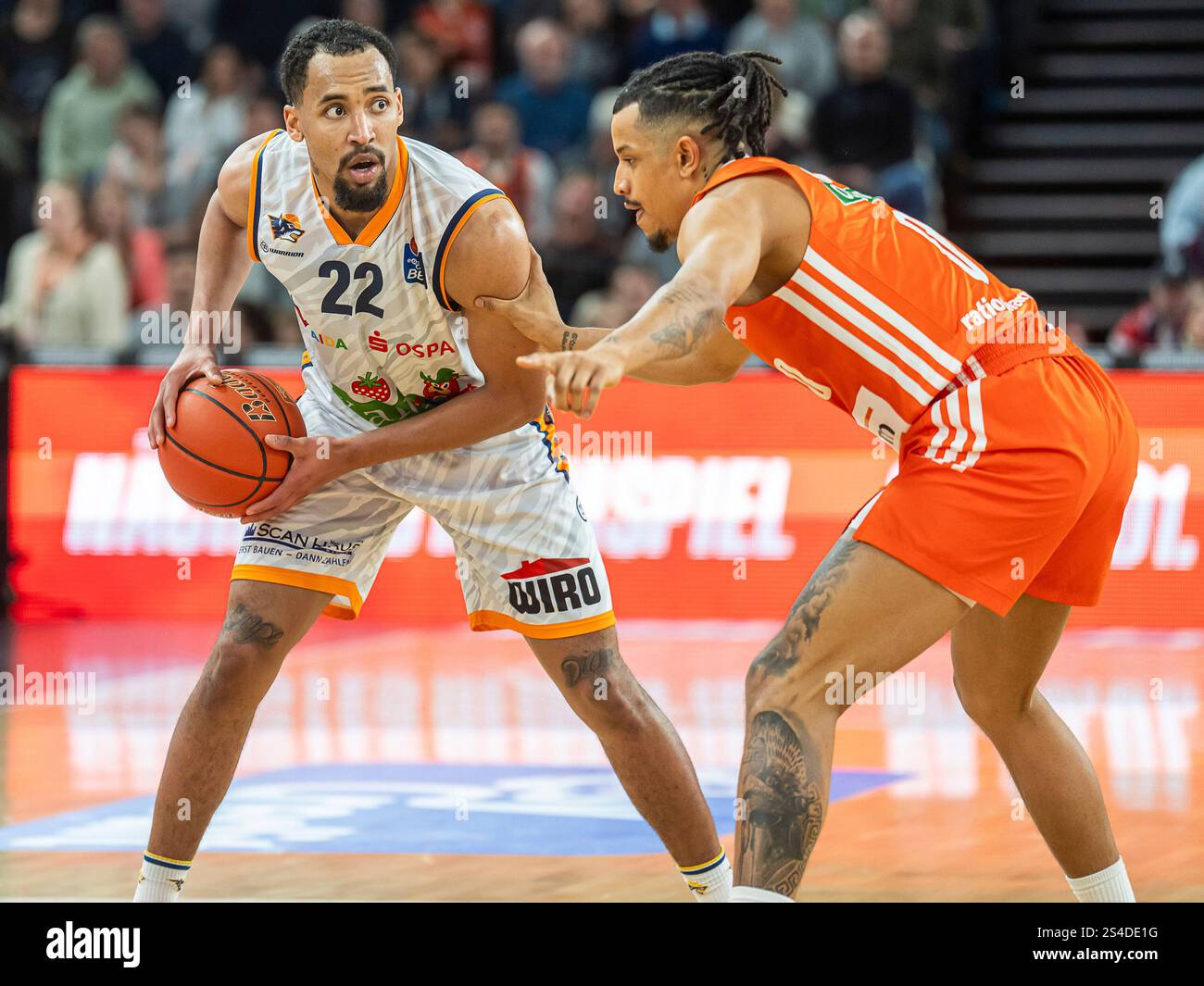 Neu Ulm, Deutschland. 11th Jan, 2025. Nijal Pearson (Rostock Seawolves ...