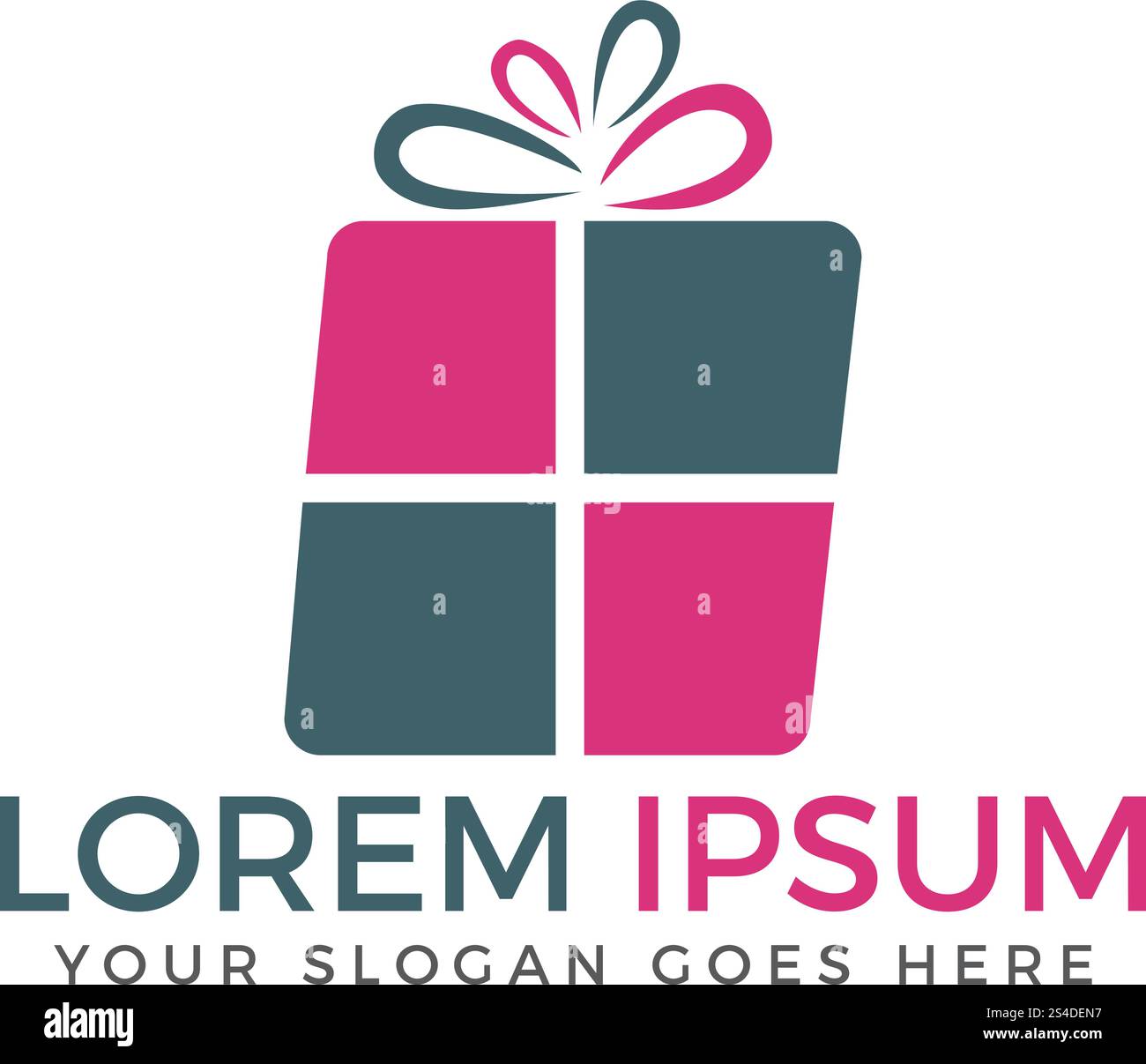 Gift box vector logo design Stock Vector Image & Art - Alamy