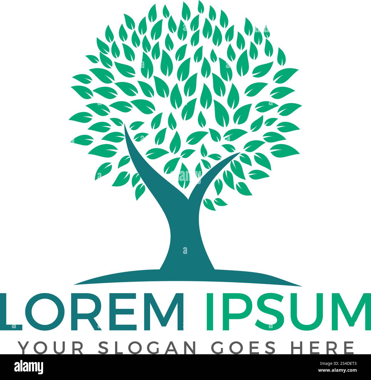 Tree vector logo design Stock Vector Image & Art - Alamy