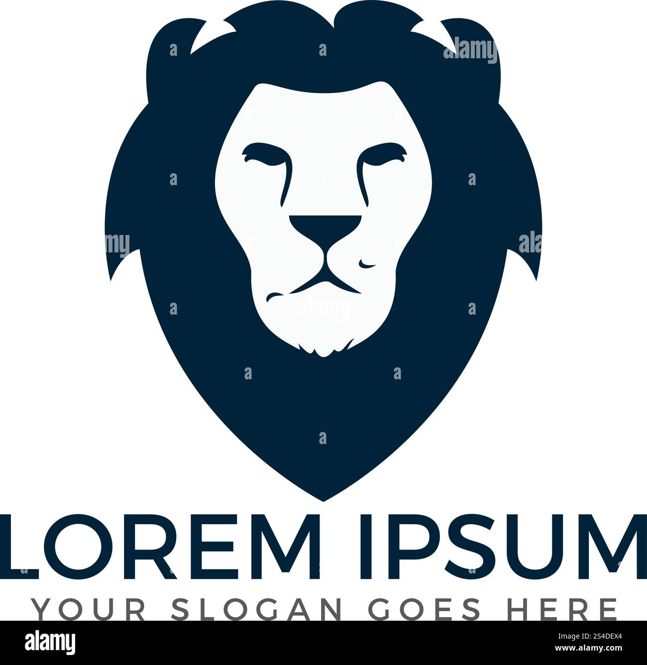 Abstract Lion Logo design Stock Vector Image & Art - Alamy