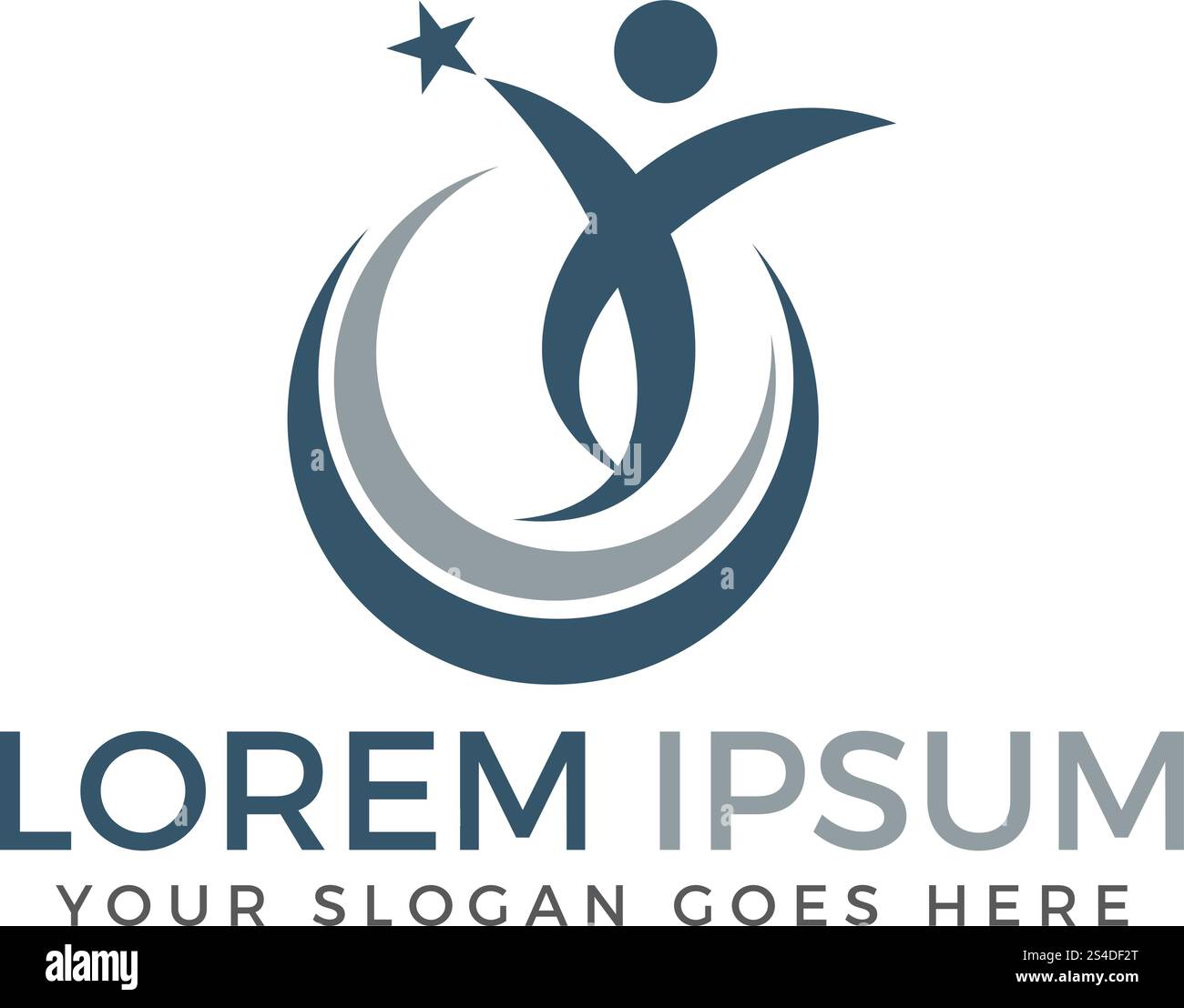 Human star vector logo design. Human & star logo sign Stock Vector ...