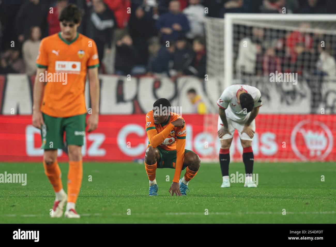 Sevilla, Spain. 11th Jan, 2025. Cristhian Mosquera of Valencia and ...
