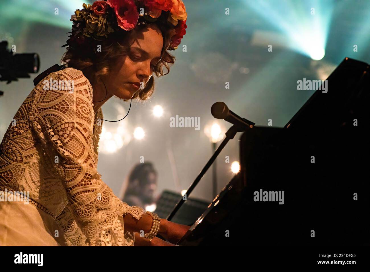 Julia Skiba performs before the Warsaw audience at Klub Stodola. Polish ...