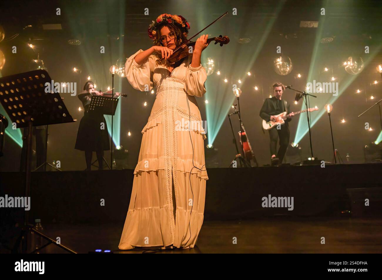 Julia Blachuta performs live on stage at Klub Stodola. Polish band, Lor ...