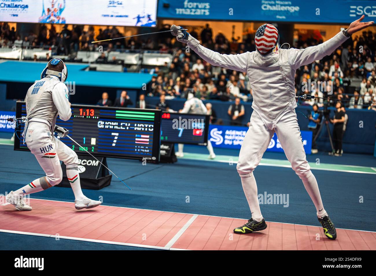 Paris, France. 11th Jan, 2025. Miles CHAMLEY-WATSON (USA) and Daniel ...