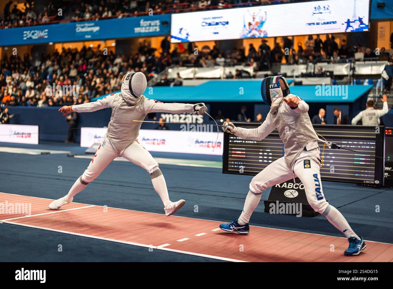 Paris, France. 11th Jan, 2025. Alessio FOCONI (ITA) and Ka Long CHEUNG ...