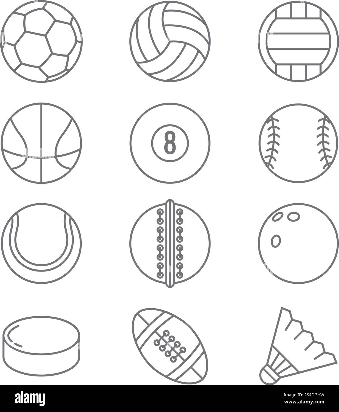 Balls illustration Black and White Stock Photos & Images - Alamy