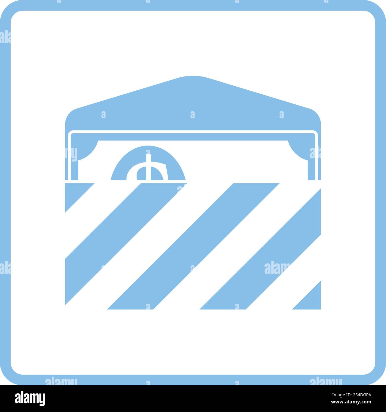 Birthday gift envelop icon with money . Blue frame design. Vector ...