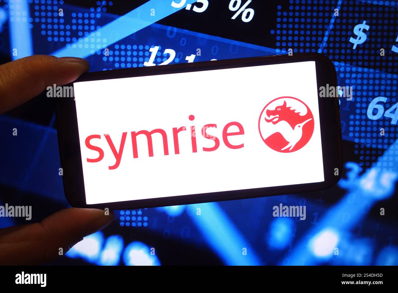 Poland. 9th Jan, 2025. In this photo illustration, the Symrise company ...