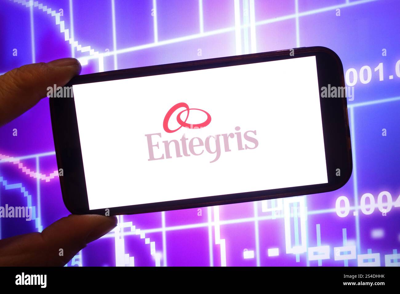 Poland. 9th Jan, 2025. In this photo illustration, the Entegris Inc ...