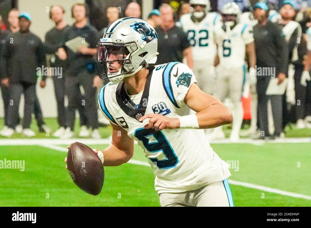 Atlanta, Georgia, USA. 5th Jan, 2025. Carolina Panthers quarterback ...
