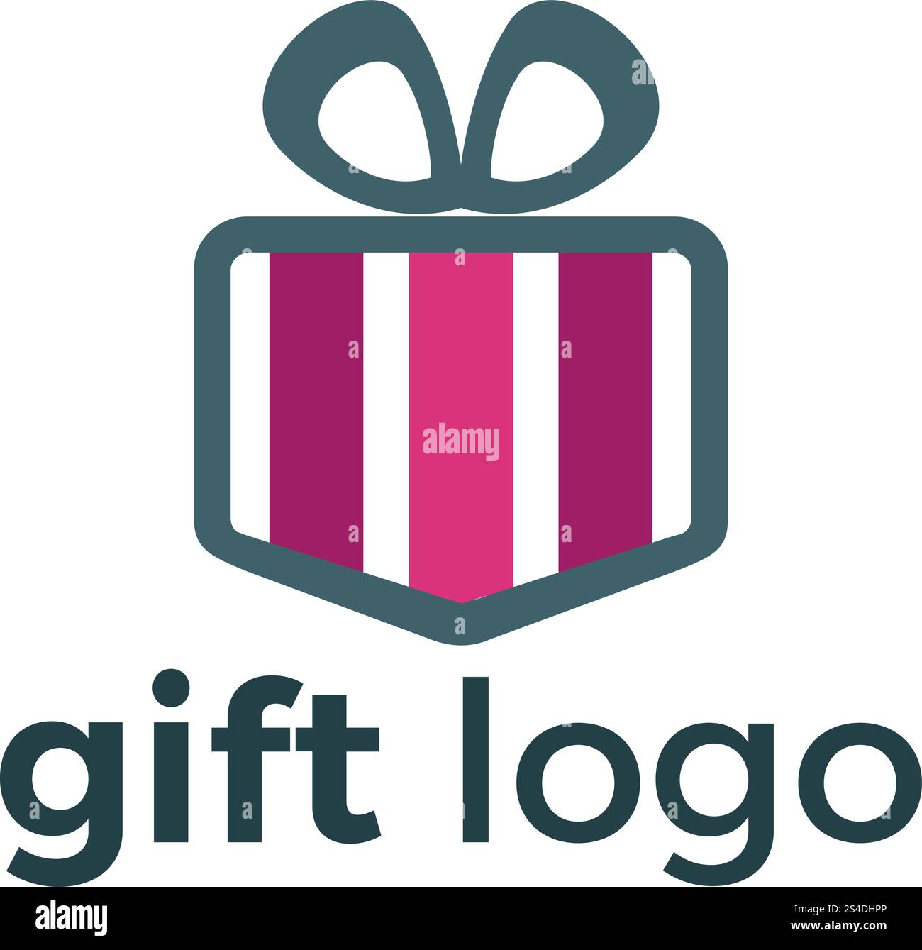 Gift Logo design Stock Vector Image & Art - Alamy
